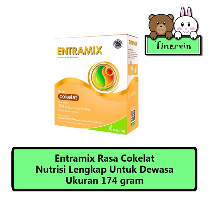Jual Entramix Cokelat 174 gram - Susu Nutrisi Untuk Dewasa | Shopee ...