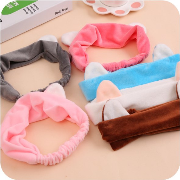 Jual Bandana Bando Motif Kuping Hairband Korea Lucu Kucing Bendo ...