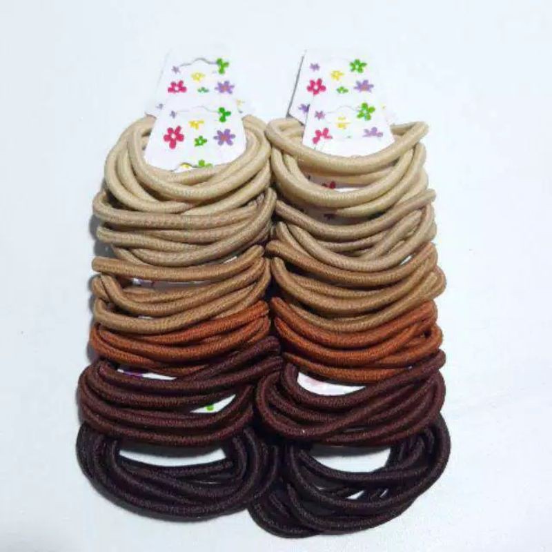 Jual Ikat rambut/Tali rambut cacing isi 72 pcs | Shopee Indonesia