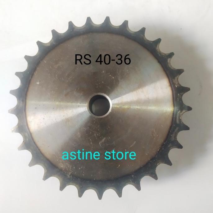 Jual SPROCKET RS40-36T Gear/Gir Gigi Roller chain Single Rantai Sproket ...