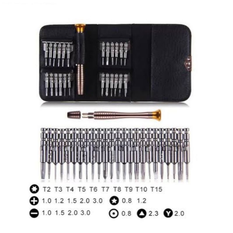 Jual Obeng Set / Obeng Reparasi Set 25 in 1 iPhone 4/5/6/6 Plus ...