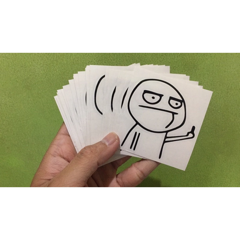 Jual Sticker Stiker Cutting Lucu Kartun Jdm Fvck Satu Tangan | Shopee ...