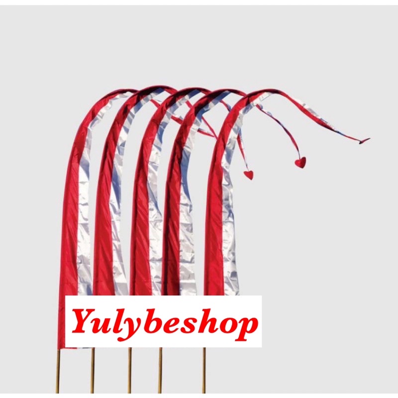 Jual Umbul Umbul Bendera Bali Merah Putih 5Meter lebar 60cm | Shopee Indonesia