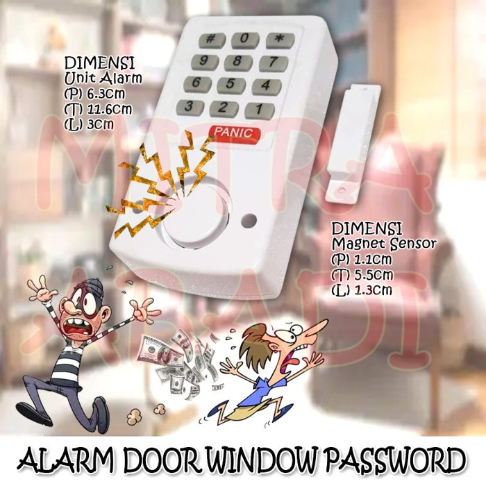 Jual Alarm Pintu Jendela / Door Window with Password Home Security ...