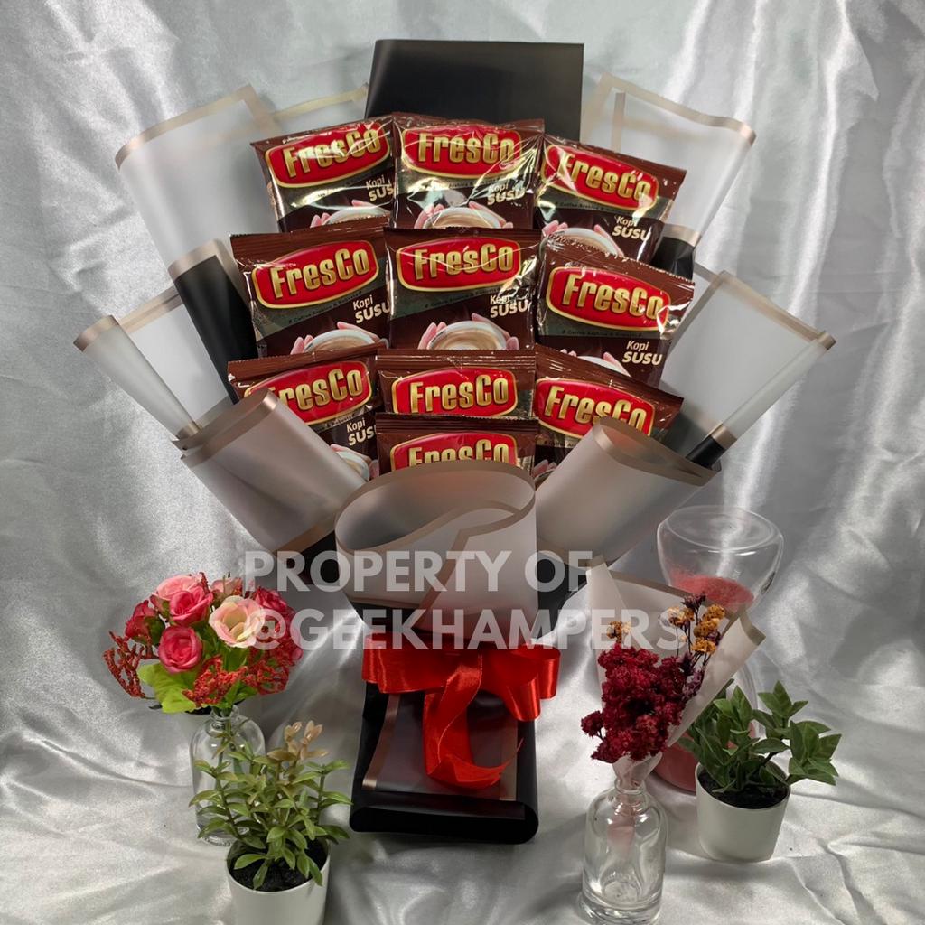 Jual Mini Buket Bouquet Bucket Fresco Kopi Susu Buket Murah Kado Hadiah ...