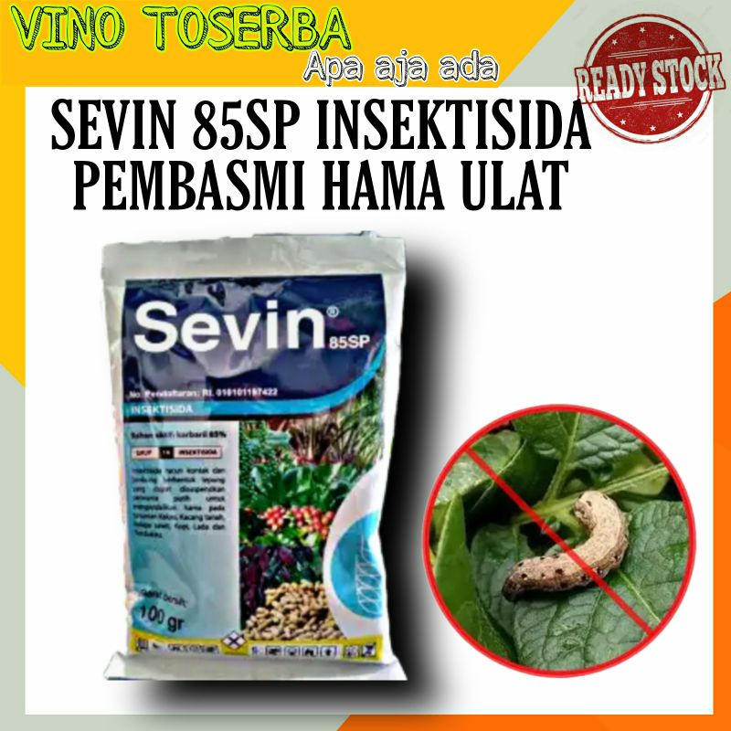 Jual SEVIN 85 SP 100 GRAM INSEKTISIDA PEMBASMI HAMA ULAT TANAMAN ...