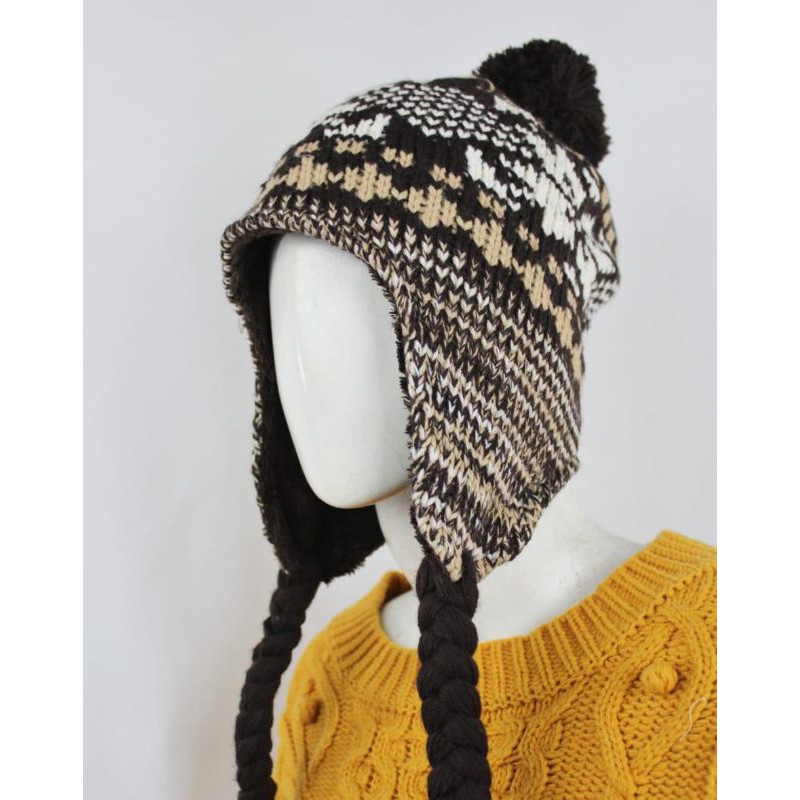 Jual Raja Winter Topi Pom Tali Winter Hat Pom Musim Dingin Topi Rusia ...