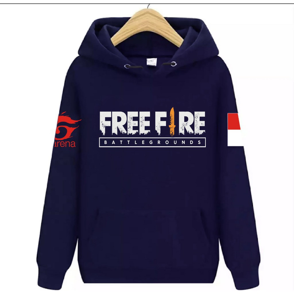 Jual (COD) JAKET HOODIE FREE FIRE / SWEATER GAME GARENA | Shopee Indonesia