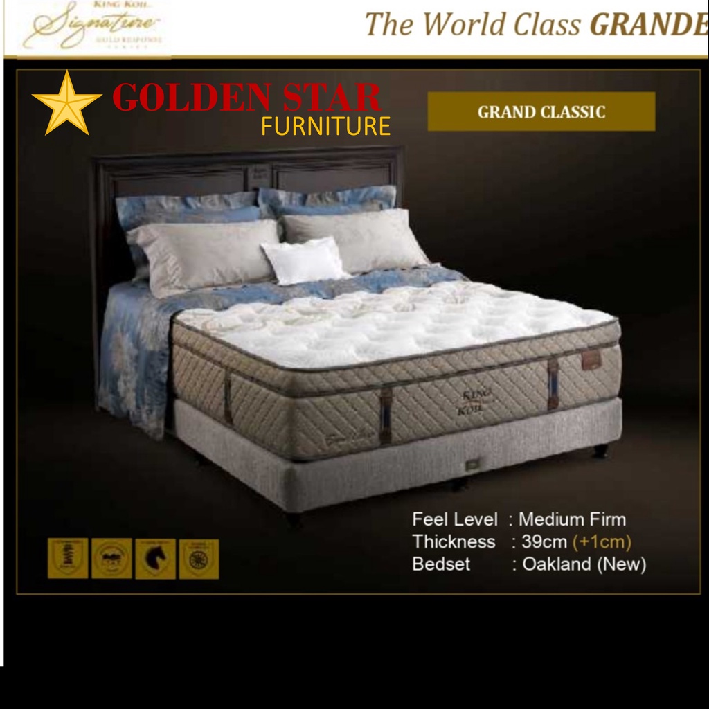 Jual Bed set / Kasur Matras King Koil GRAND CLASSIC Spring Bed 160/180 ...