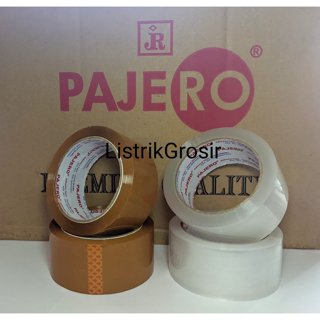 Jual Isolasi Lakban Bening Coklat Pajero Plakban Clear 2 Inch OPP Tape ...