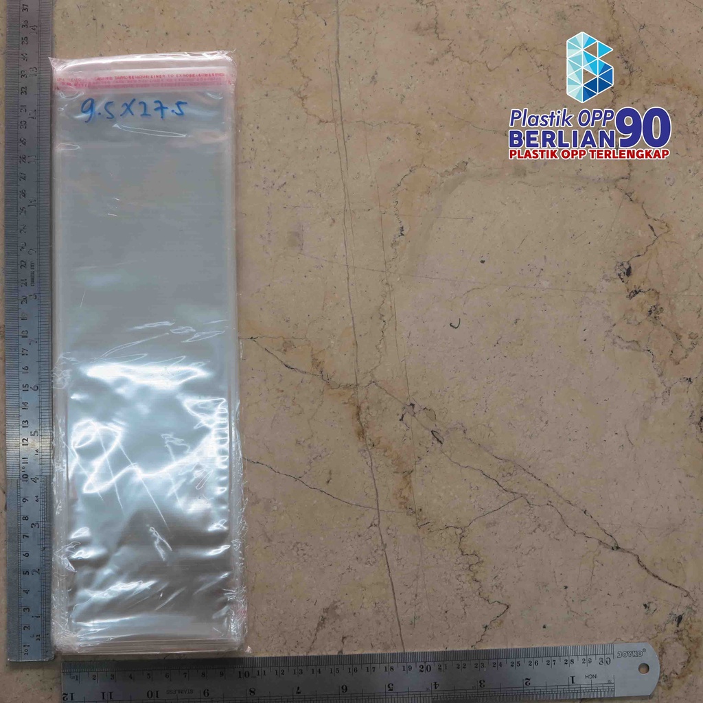 Jual Plastik Opp 9,5x27,5 cm Plastik Opp Seal Plastik Opp Lem Plastik ...