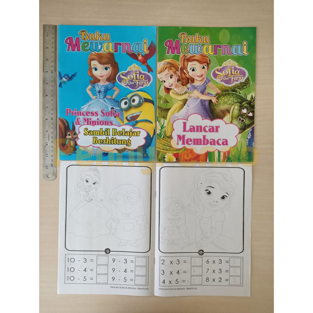 Jual Buku Mewarnai Princess, Barbie, Sofia, Puteri, Tinkerbell, Pooh, Tsum Tsum (Uk 28,5cm X ...