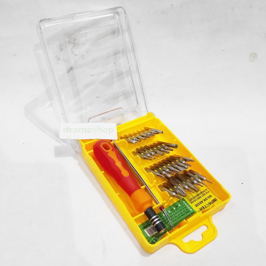 Jual Obeng HP set 32 in 1 lengkap dengan Pinset | Shopee Indonesia