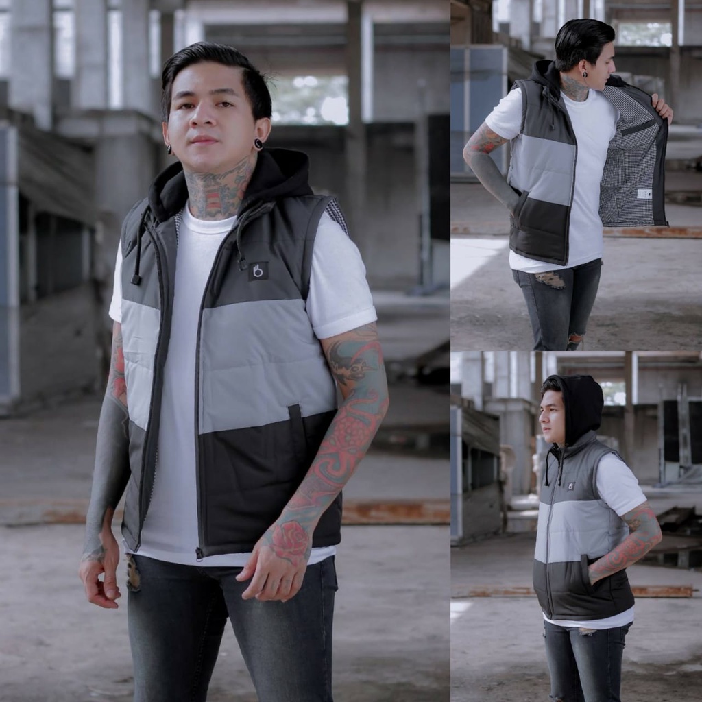 Jual Jaket Rompi Casual Pria / Rompi Hitam Distro Bandung Original Asli ...