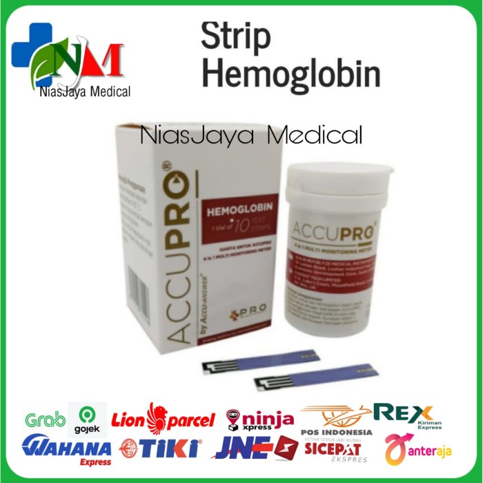 Jual Strip Accupro Hemoglobin / Strip HB accupro /isi ulang HB Accupro ...