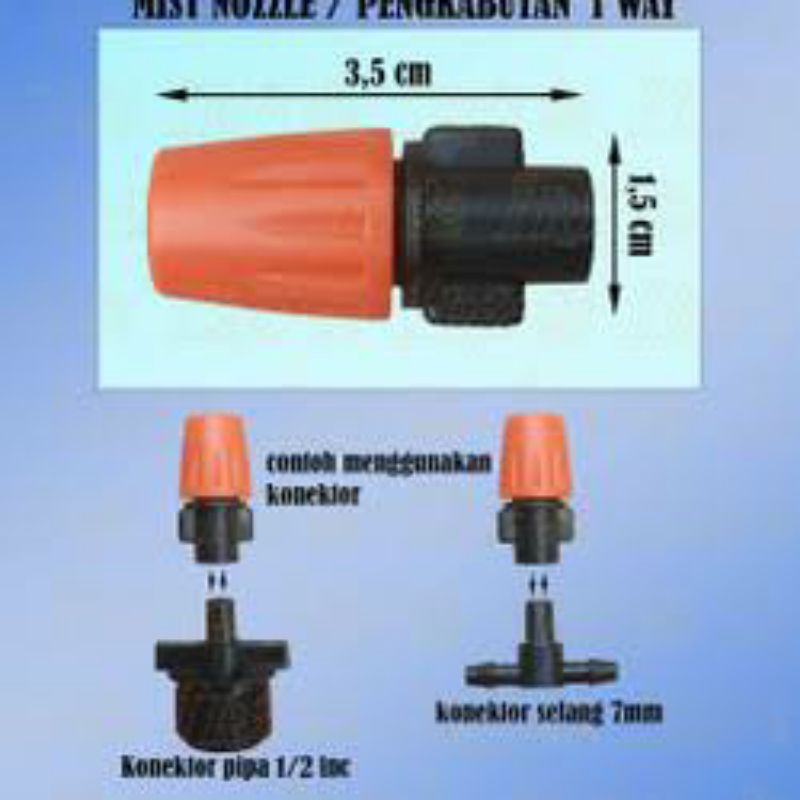 Jual Paket 50 sprayer kabut jamur walet hidroponik lengkap pompa dc ...