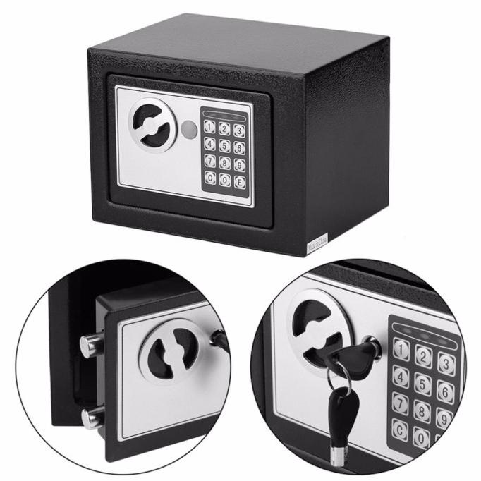 Jual Brankas Mini Digital Berangkas Digital Stainless Steel Taffware ...