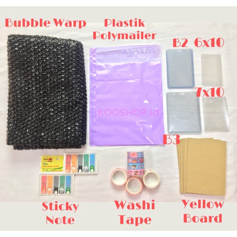 Jual PERLENGKAPAN PACKING PHOTOCARD || BAHAN PACKING PHOTOCARD ...