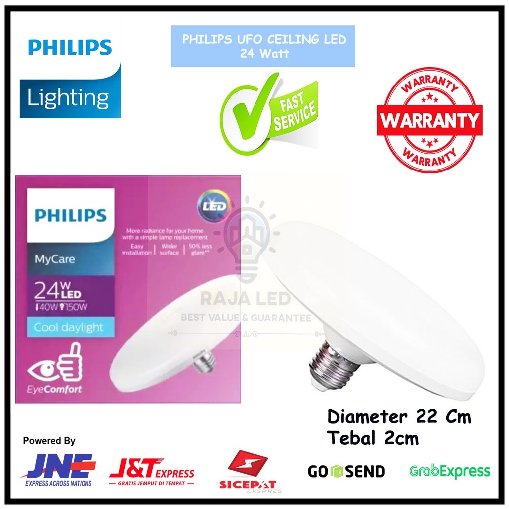 Jual Lampu LED PHILIPS UFO Ceiling 15Watt / 24Watt / 15 Watt / 24Watt ...