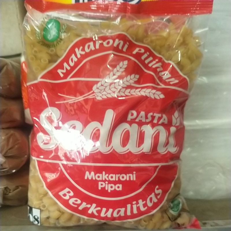 Jual Makaroni pipa merk SEDANI (makaroni rebus) kemasan 1kg | Shopee ...