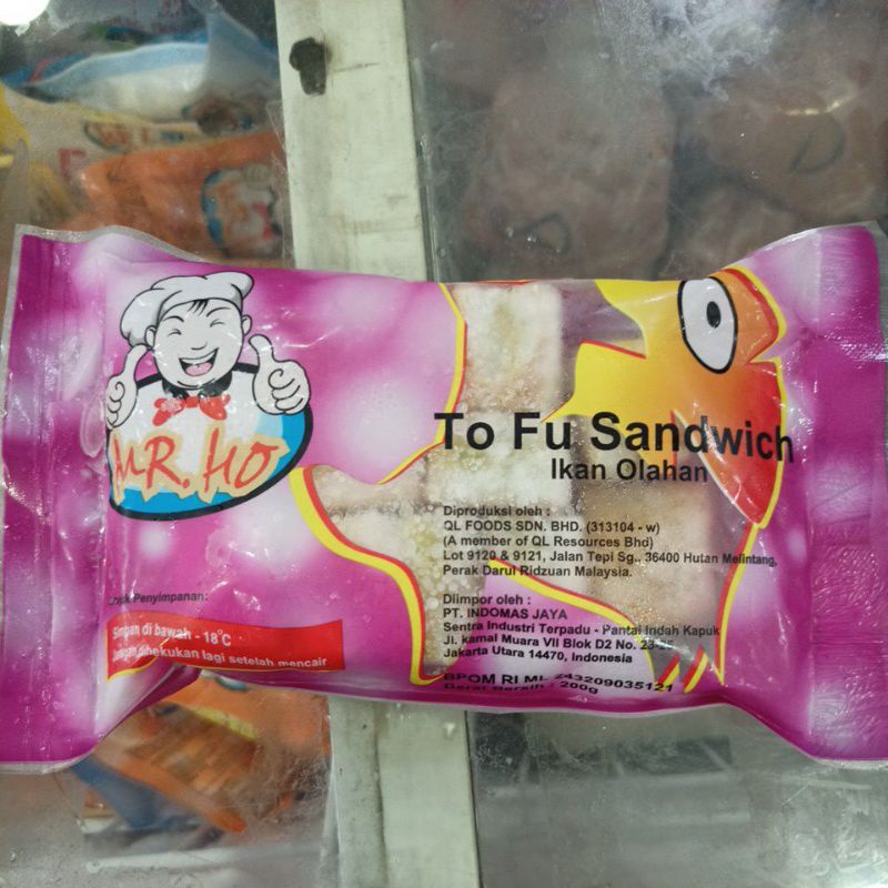Jual Mr.Ho To Fu Sandwich ikan olahan 250g | Shopee Indonesia