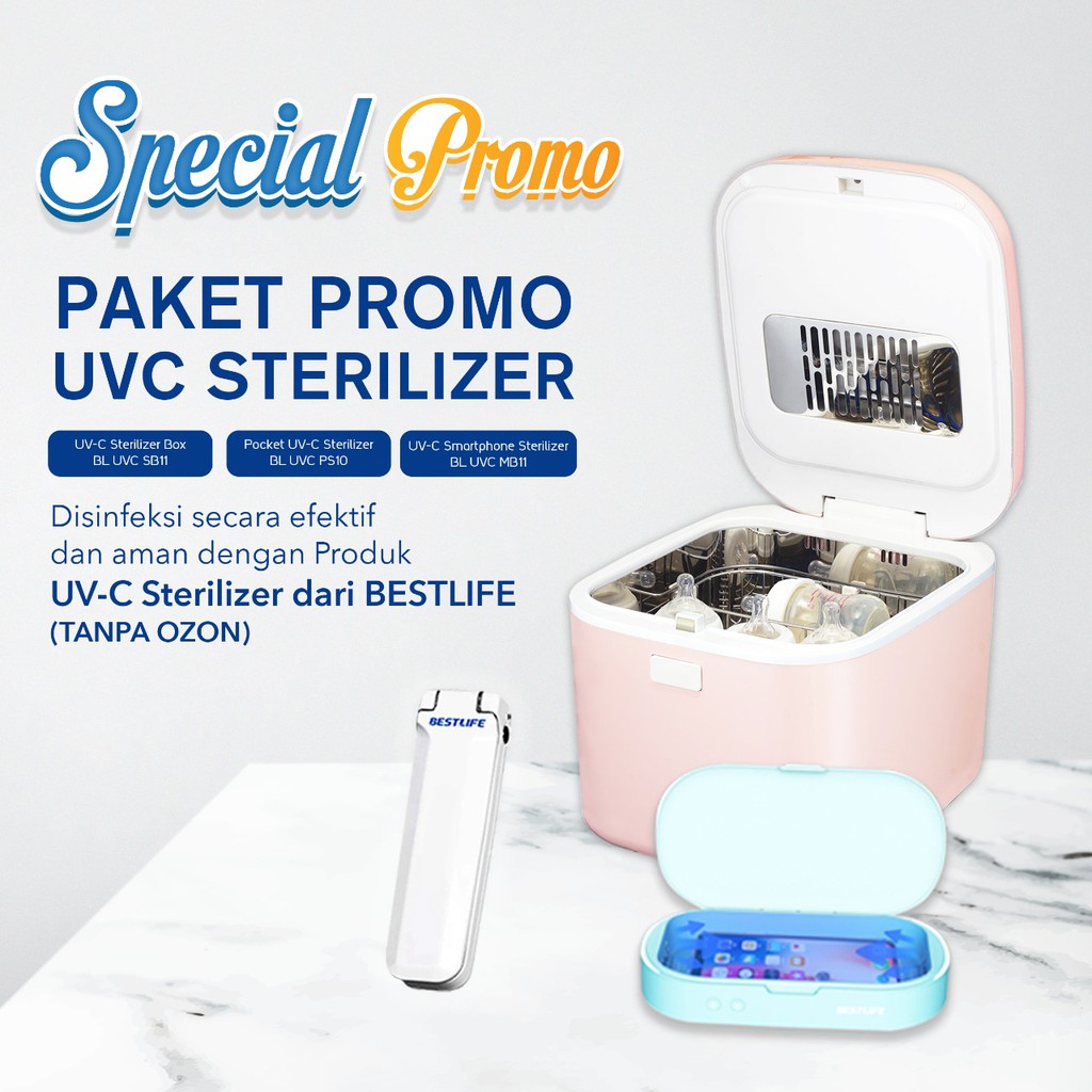 Jual BESTLIFE Official Store - Paket Promo UVC Sterilizer UVC BOX UVC Smartphone dan UVC Pocket ...