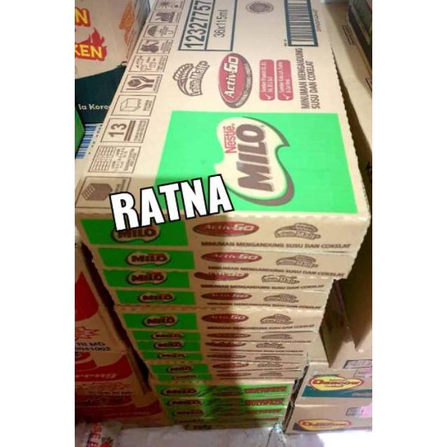 Jual MILO SUSU ACTIV GO UHT 110ml 1 Dus isi 36 Kotak | Shopee Indonesia