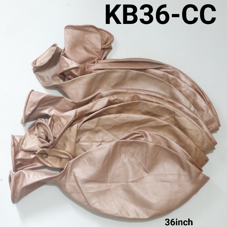 Jual KB36-CC Balon latex 36 inch 90 cm jumbo besar chrome coklat satuan ...