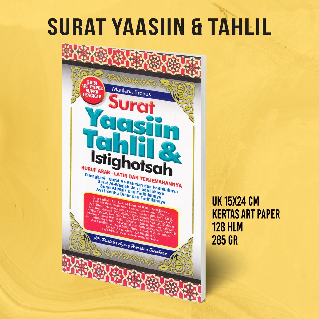 Jual Buku Yasin / Buku Yasin Dan Tahlil / Surat Yasin Dan Tahlil / Surat Yaasin Tahlil dan ...