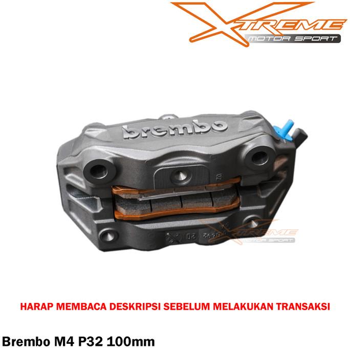 Jual Kaliper Brembo M4 P32 100mm Sebelah Kanan UniversaL With Kampas Rem XTR-MTS78 Kualitas Baik ...