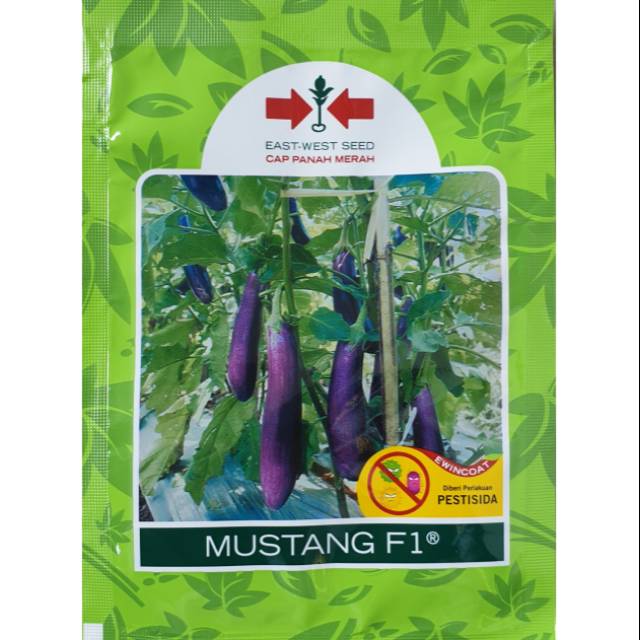 Jual Benih Bibit Terong Unggu F1 MUSTANG 1100sd Cap Panah Merah | Shopee Indonesia
