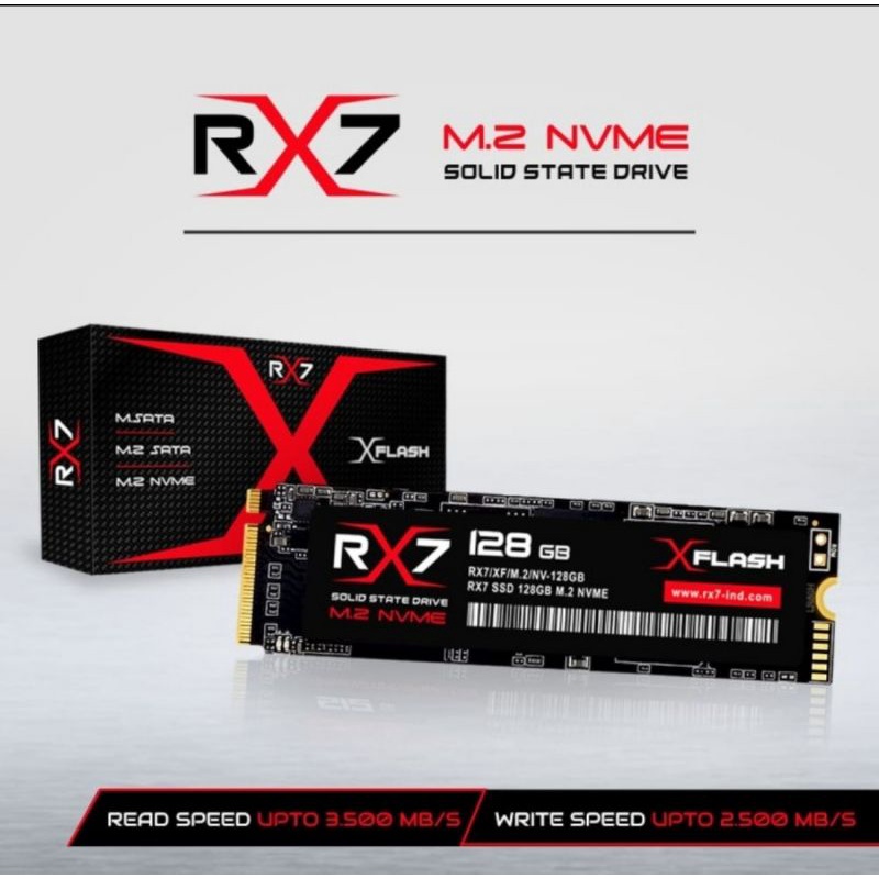 Jual SSD nvme 128gb rx7 garansi resmi 3 Tahun | Shopee Indonesia