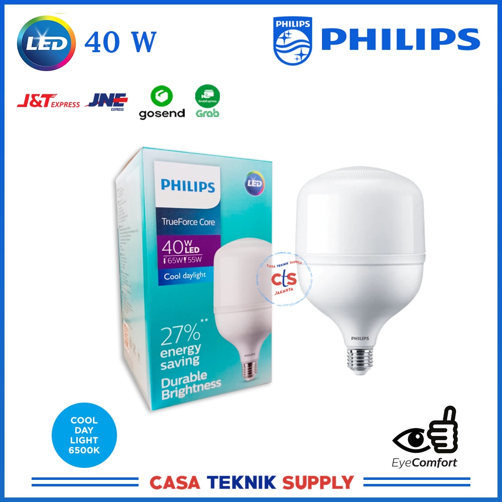 Jual Lampu Philips LED 40 Watt 40Watt 40 W 40W Putih | Shopee Indonesia