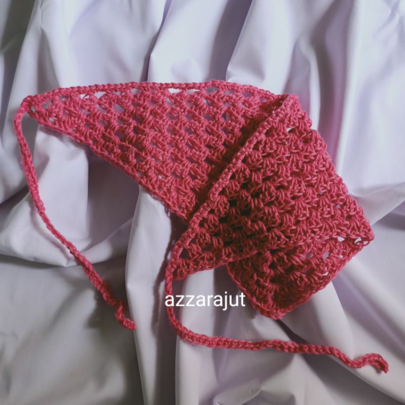 Jual PART 1 ! ! ! bandana rajut / bando rajut segitiga / bandana rajut ...