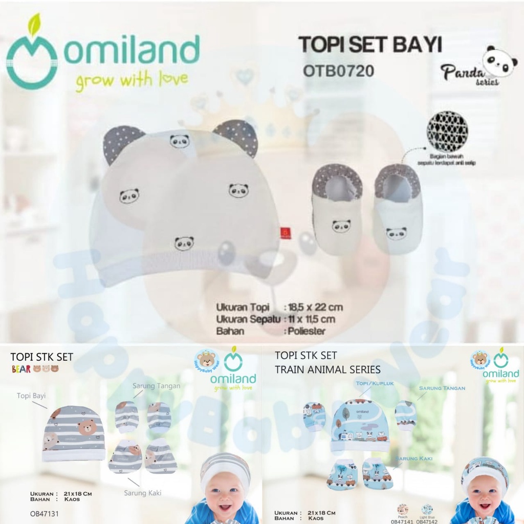 Jual Sepatu Bayi Set Topi Panda Series OTBO720 Omiland///Topi STK Set ...