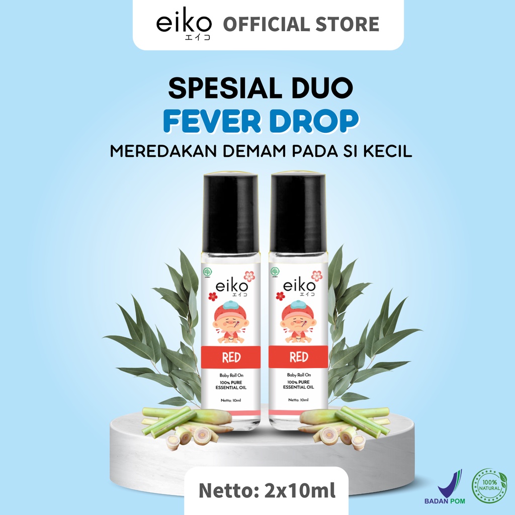 Jual Essential Oil Baby EIKO - EIKO Baby Oil - EIKO RED Package Special Duo Fever Drop | Shopee ...