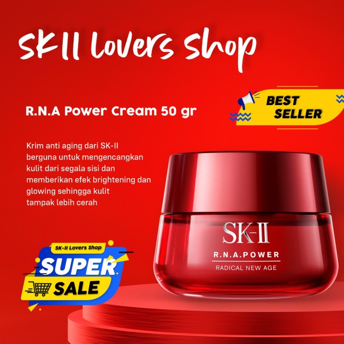 Jual SK-II/SK2/SKII/FULL SIZE - RNA POWER CREAM UK. 50 G | Shopee Indonesia