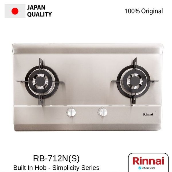 Jual Rinnai - kompor tanam RB712NS RB-712-NS Build In Hob 2 Tungku ...