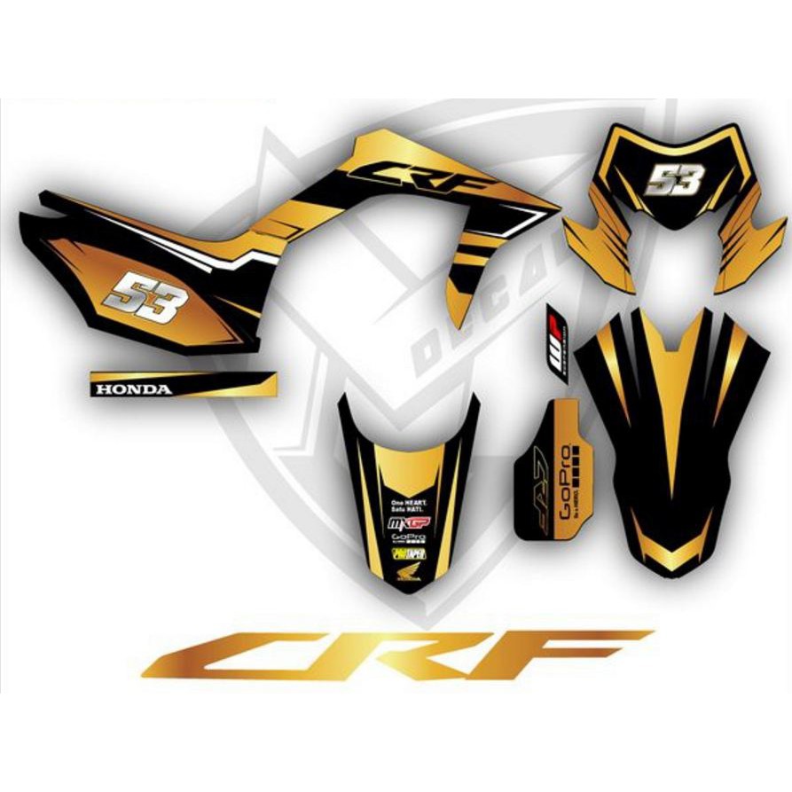 Jual Sticker DEKAL DECAL CRF 150L Stiker Custom Fullbody Desain Motif ...