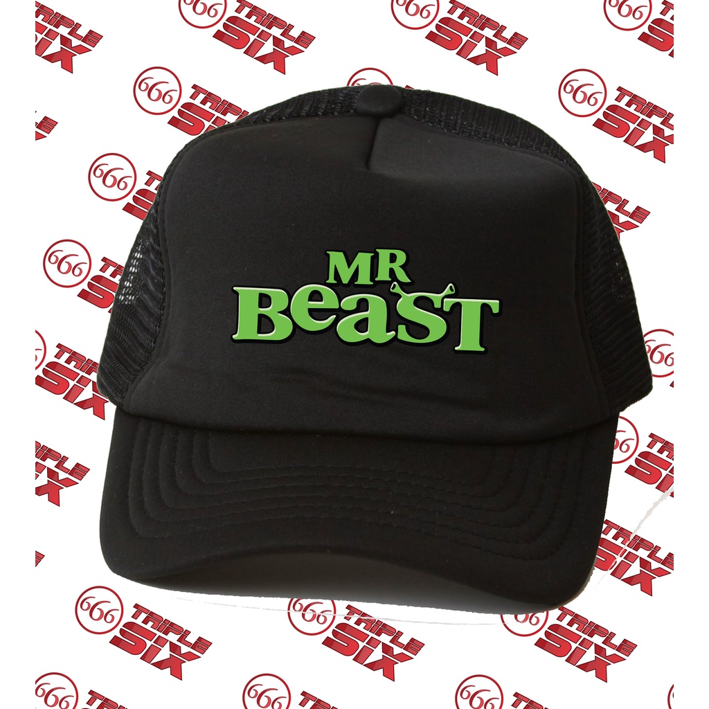 Jual Topi Trucker Mr beast x Shrek Puff | Shopee Indonesia