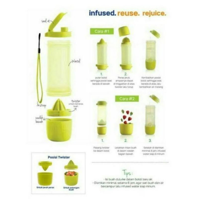 Jual TUPPERWARE INFUSED 2 GO | Shopee Indonesia