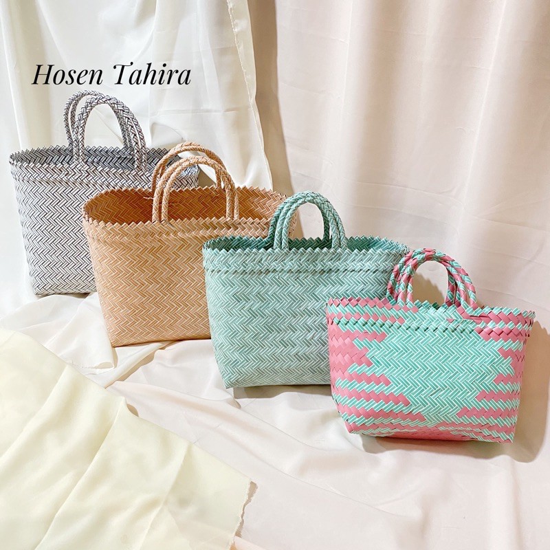 Jual tas anyam plastik bali / tas pasar plastik / tas belanja plastik ...