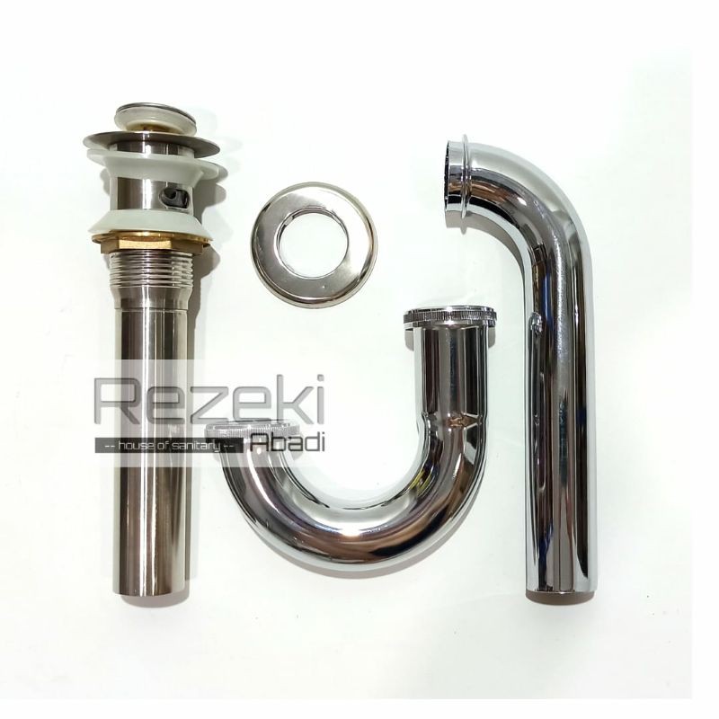 Jual Sifon Botol Angsa Wastafel Stainless - Sifon model Pencet ...