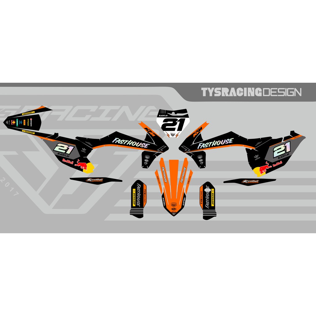 Jual DECAL KTM 250 FASTHOUSE | Shopee Indonesia