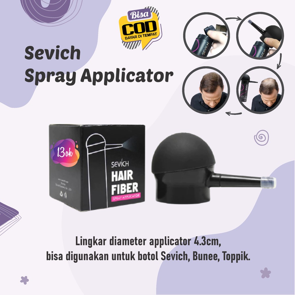 Jual Applicator Semprotan Hair Fiber Sevich Toppik Bunee Spray Nozzle ...