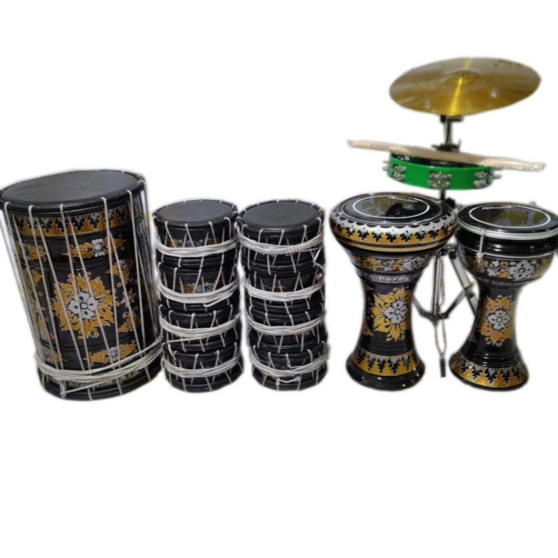 Jual marawis 1 set lengkap komplit 12 alat + 6 pcs tas polos batik ukir ...