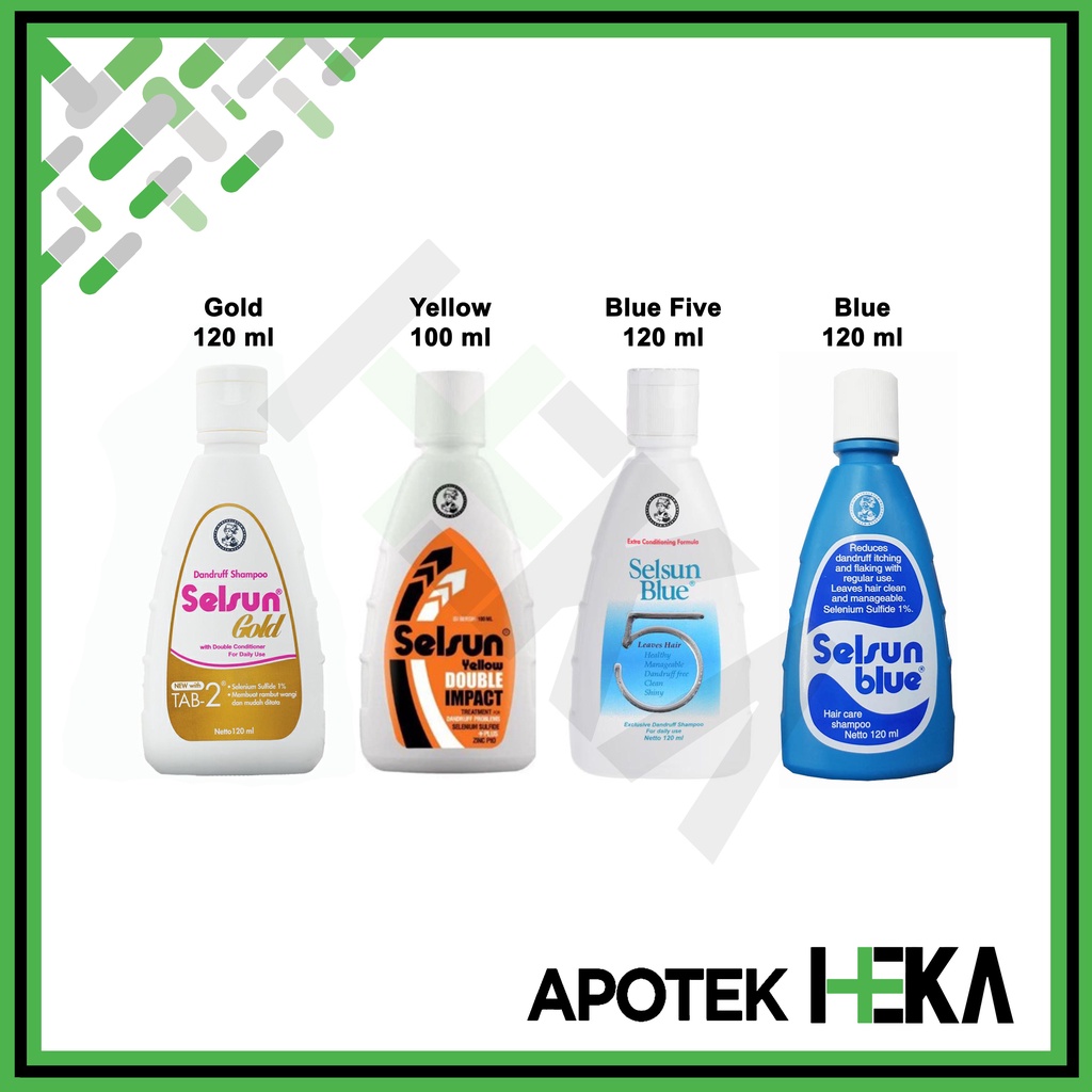 Jual Selsun Blue / Yellow / Gold 100 ml / 120 ml - Shampo Anti Ketombe ...