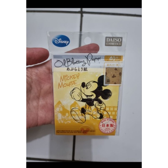 Jual (Daiso) Disney Mickey Mouse Oil Blotting Paper (40 Sheets) | Shopee Indonesia