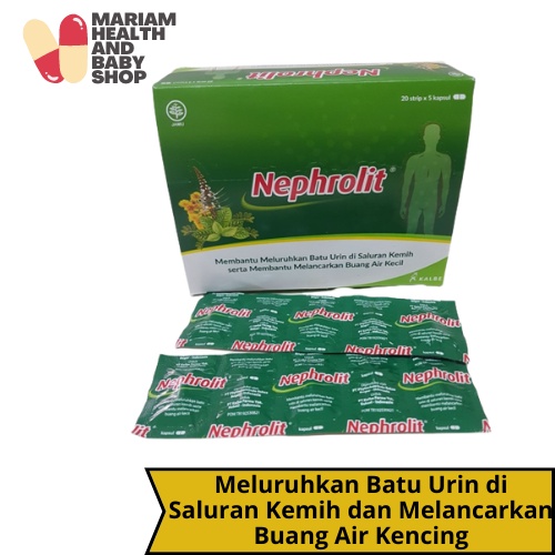 Jual Nephrolit Box Isi 100 Kapsul | Meluruhkan Batu Urin | Melancarkan ...