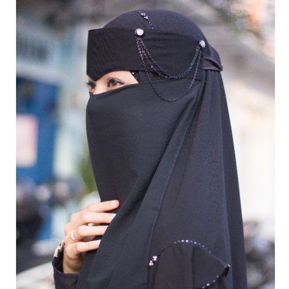 Jual NIQOB ELANG RANTAI CADAR ELANG NIQAB ELANG | Shopee Indonesia